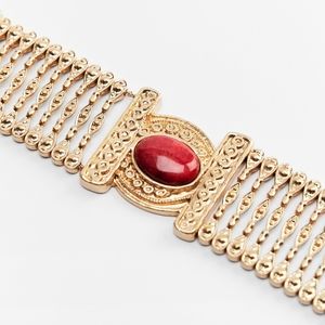 Zara | Accessories | Nwts Zara Stone Metal Belt | Poshmark